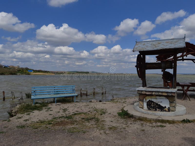 Sit on the Bench by the Danube River. Chilling. Stock Image - Image of ...