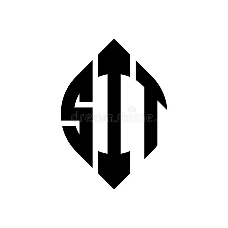 SIT Circle Letter Logo Design with Circle and Ellipse Shape. SIT ...
