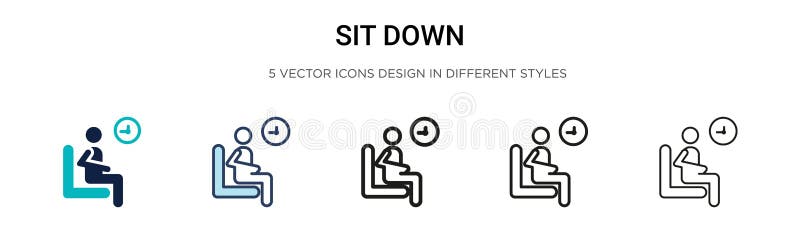 Sit Down Sign Stock Illustrations – 480 Sit Down Sign Stock ...
