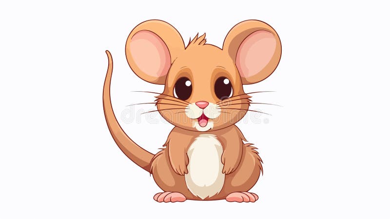 Sit Down Mouse Vector Symbol Cartoon Stock Illustration - Illustration ...