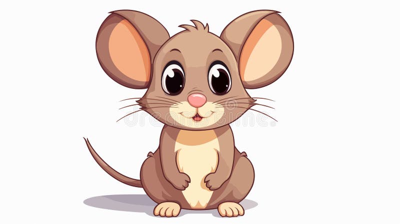 Sit Down Mouse Vector Symbol Cartoon Stock Illustration - Illustration ...