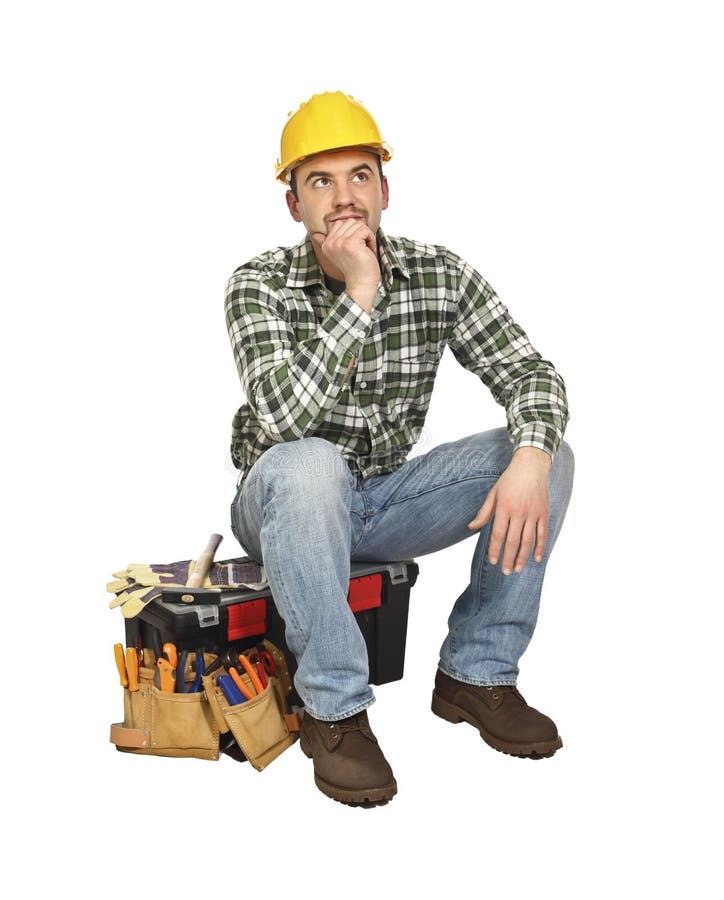 Sit handyman stock photo. Image of repairman, professional - 13675494