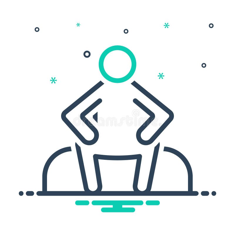 Mix Icon for Sit, Down and Relax Stock Vector - Illustration of icon ...