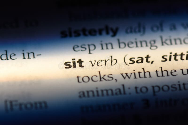 Sit stock photo. Image of text, word, book, idea, definition - 126619624