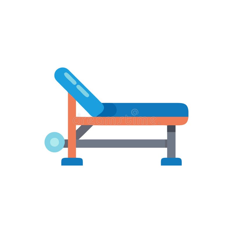 Sit Up Bench for Core Strength Stock Illustration - Illustration of ...