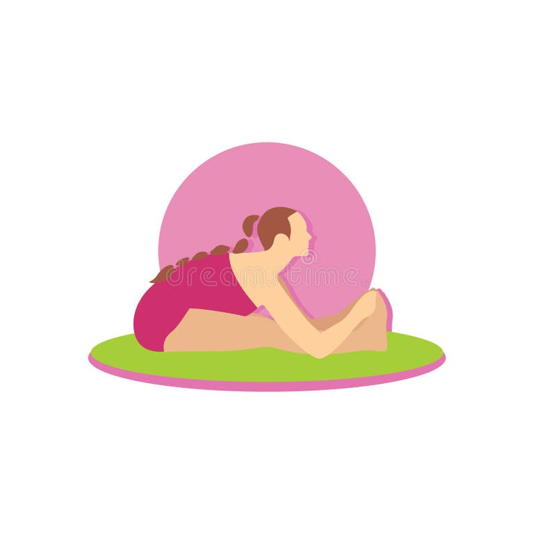 Sit Up Yoga. Vector Illustration Decorative Design Stock Vector ...