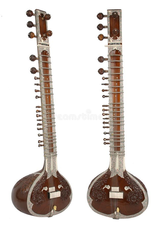 Sitar, Um Instrumento Da Corda De India Foto de Stock - Imagem de ...