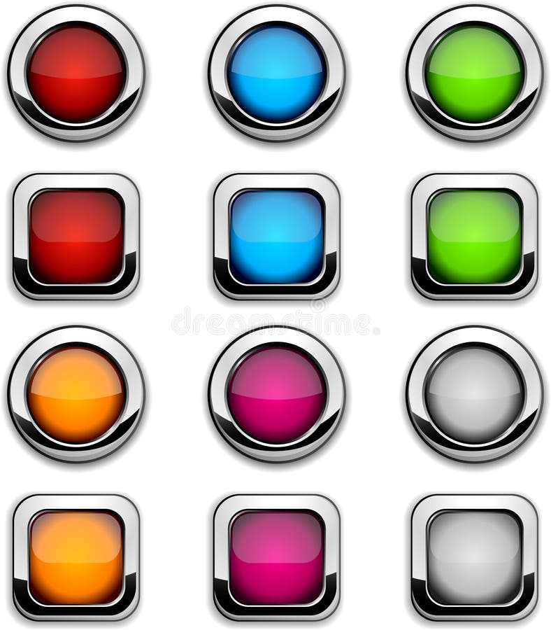 Web Close Window Vector Buttons Stock Vector - Illustration of deleting ...