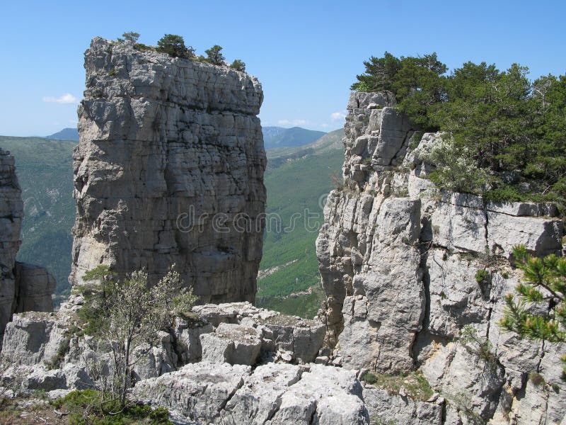 Site of the Cadieres of Brandished Stock Image - Image of provencal ...