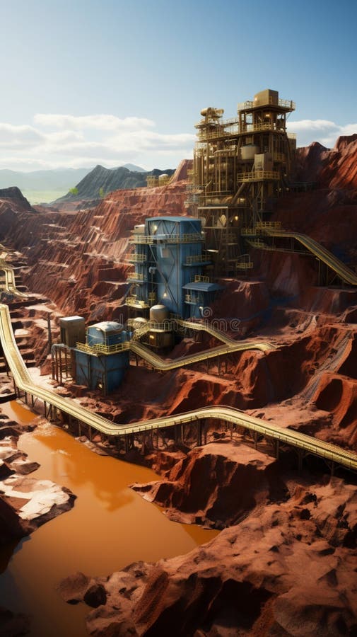 Site Combines Phosphate Mine and Processing Mill, Showcasing Mineral ...