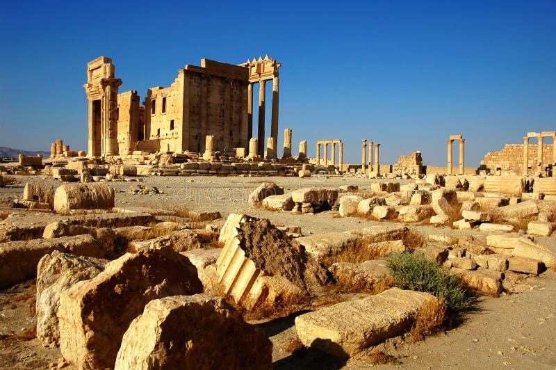 Site de Palmyra image stock. Image du antiquité, architectural - 15890729
