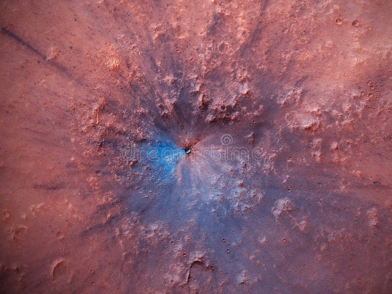 The Site of the Fall of a Large Meteorite on Mars. Elements of this ...