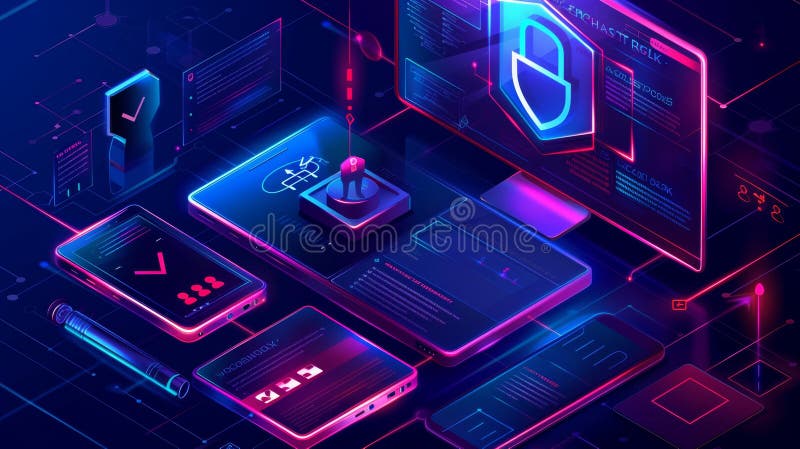 This Site Features an Isometric Landing Page with an Avatar of a Man, a ...