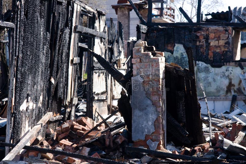 Burned out home stock photo. Image of destruction, loss - 1603282