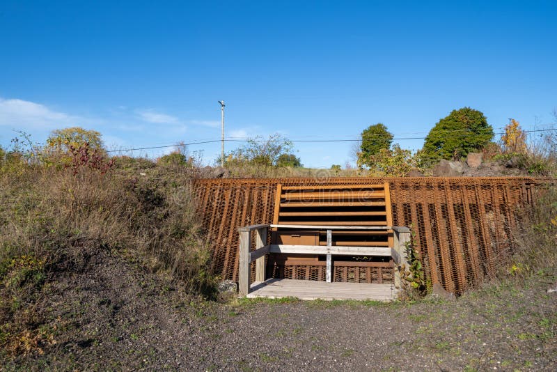 Site of the Man Engine Shaft at the Quincy Mine in Hancock Michigan ...
