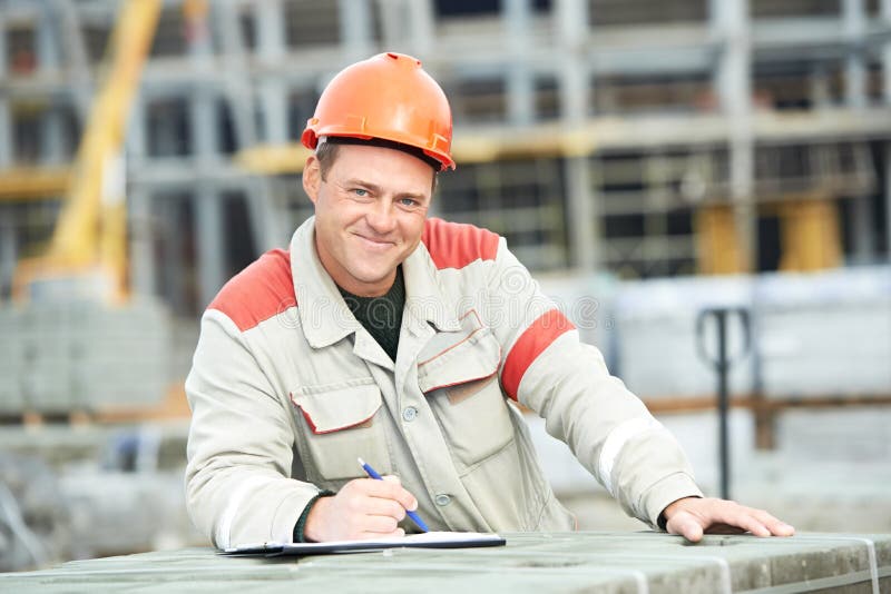 Site Manager at Construction Area Stock Photo - Image of smiling ...