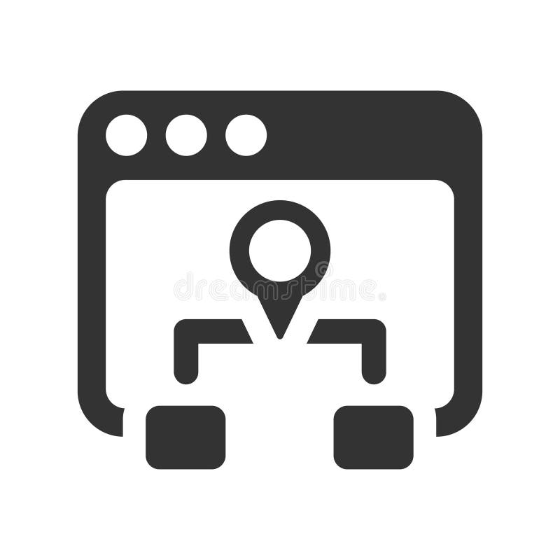 Site Map Icon stock vector. Illustration of structure - 326601572