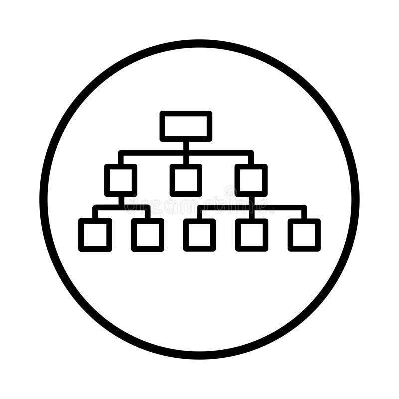 Site Map Icon / Black Vector Stock Vector - Illustration of thin ...