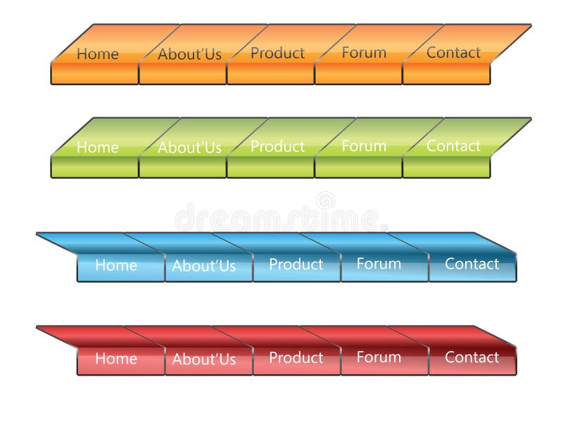 Site menu stock vector. Illustration of modern, glossy - 6853362