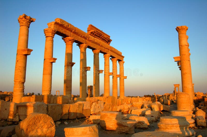 Syria . Palmyra stock photo. Image of antique, architecture - 54260220
