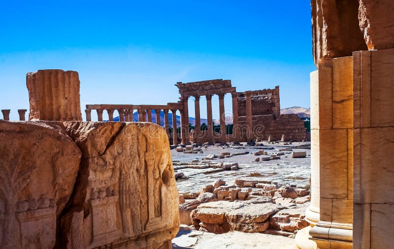 The site of Palmyra stock image. Image of romans, style - 54404903