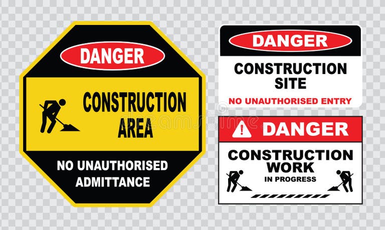 No Entry Construction Stock Illustrations – 925 No Entry Construction ...