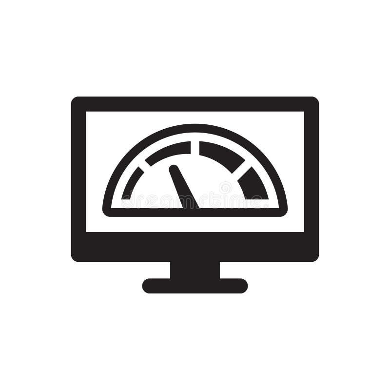 Site Speed Test Icon - Speedometer Icon Stock Vector - Illustration of ...