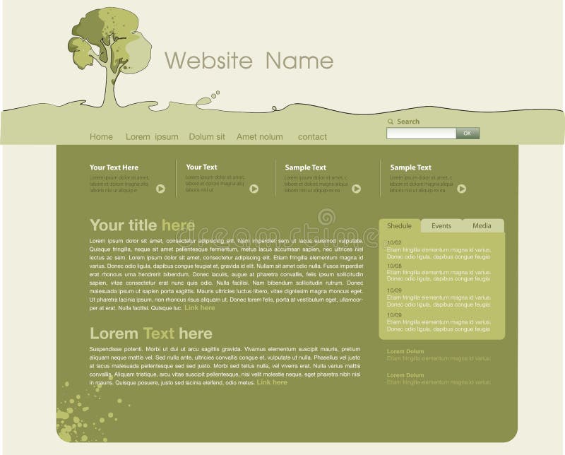 Site template stock vector. Illustration of conservation - 35714838