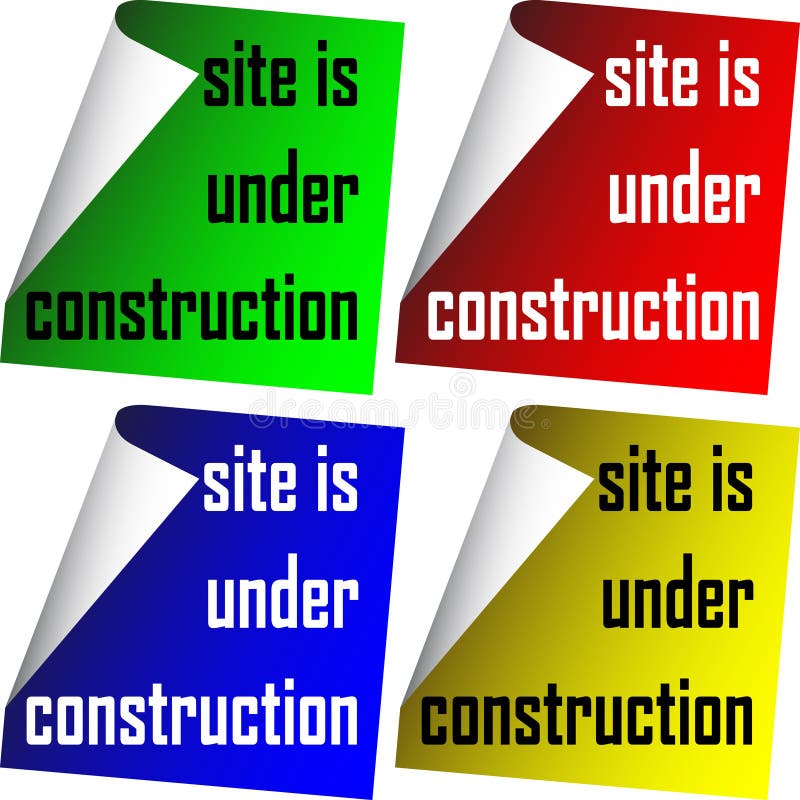 Site is under construction stock vector. Illustration of business ...