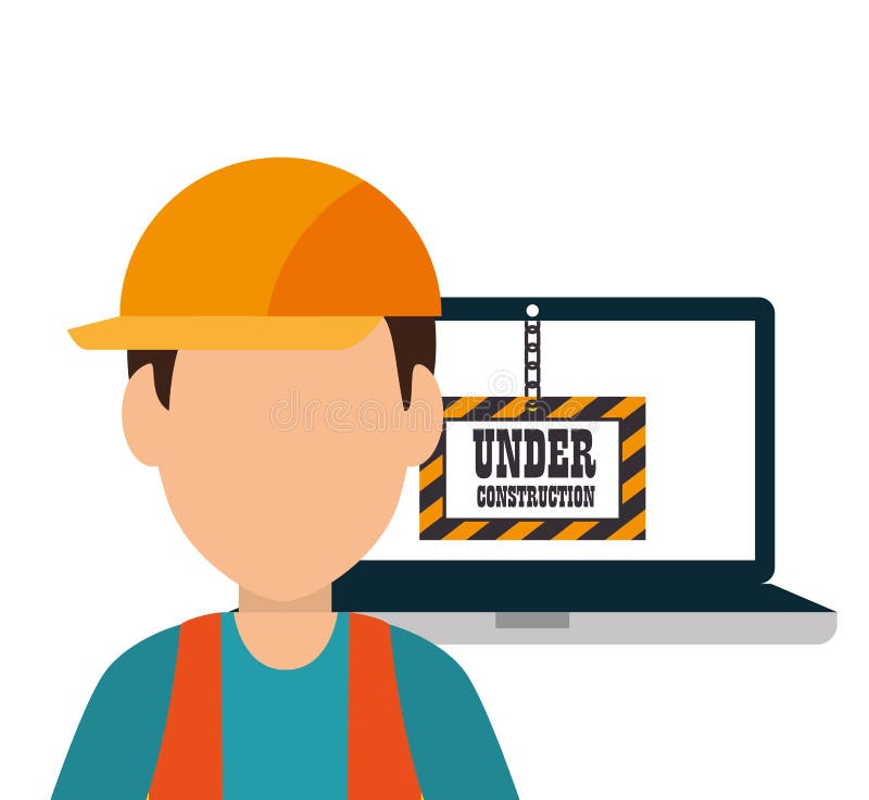 Site Under Construction Icon Stock Vector - Illustration of support ...