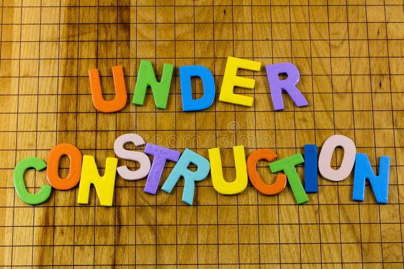 Site Under Construction Website Work Progress Webpage Support Warning ...