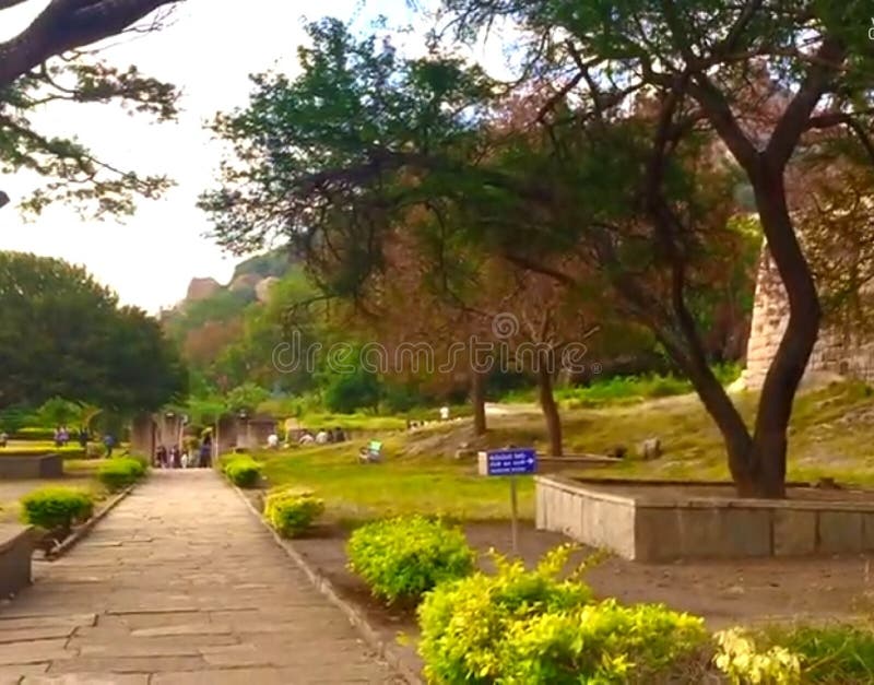 A Site View of Walking Zone Stock Image - Image of estate, shrub: 179317747