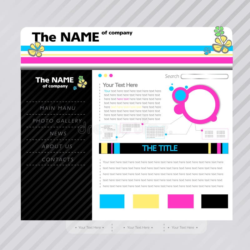 Site web design stock vector. Illustration of style, computer - 26914297