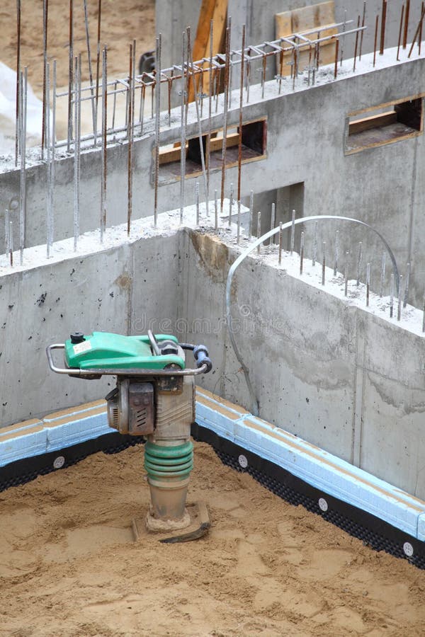 Site Working with Compress Tool Stock Image - Image of pressured ...