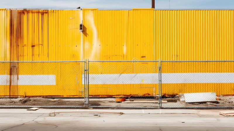 Site Yellow Construction Stripes Stock Illustration - Illustration of ...