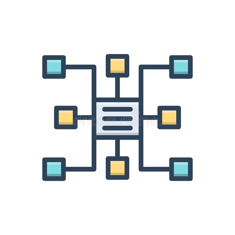 Architecture, Hierarchy Icon. Rounded Blue Color Design Stock Vector ...