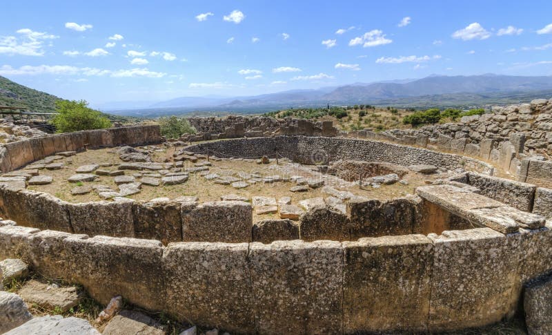 Sito Antico Di Micene, Grecia Immagine Stock - Immagine di storia ...