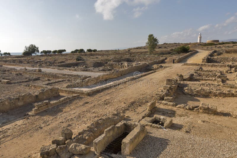 Sito Archeologico Di Kato Paphos, Cipro Immagine Stock - Immagine di ...