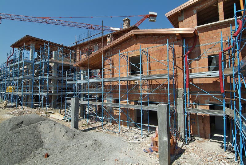 Sito Dell'edilizia Residenziale Fotografia Stock - Immagine di ...