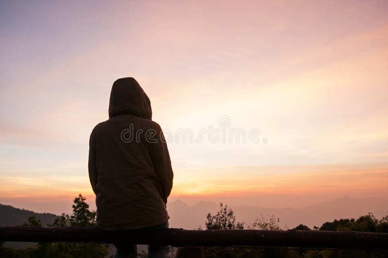 Sitting alone stock image. Image of bench, nature, pray - 35926311