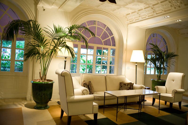 Sitting Area stock photo. Image of lamps, interior, chairs - 11064874