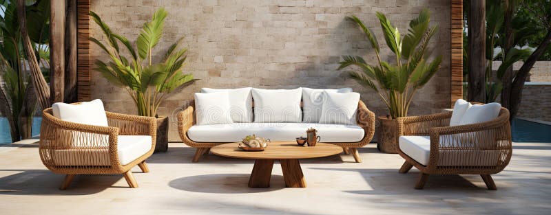 Sitting area outdoor stock photo. Image of nature, outdoors - 299325666