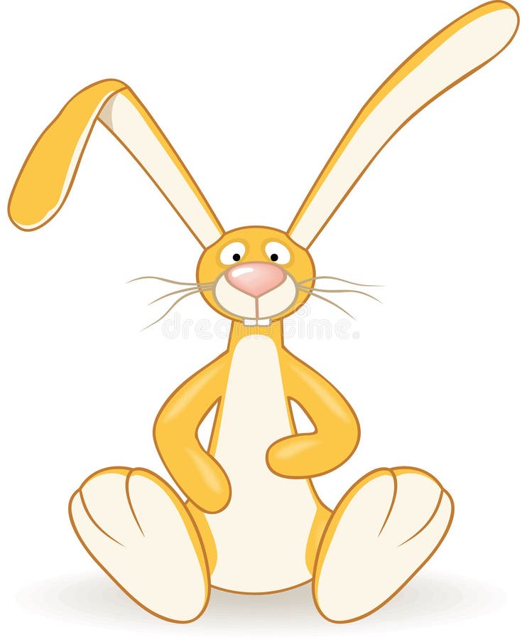 Sitting bunny stock illustration. Illustration of bunny - 10075841