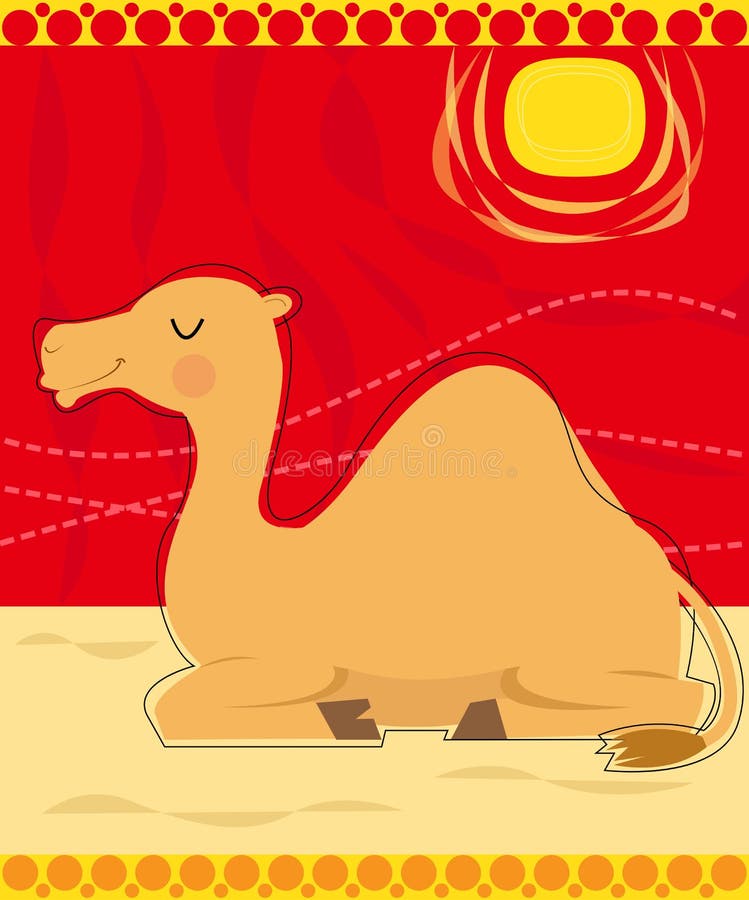 Camel Sitting Stock Illustrations – 270 Camel Sitting Stock ...