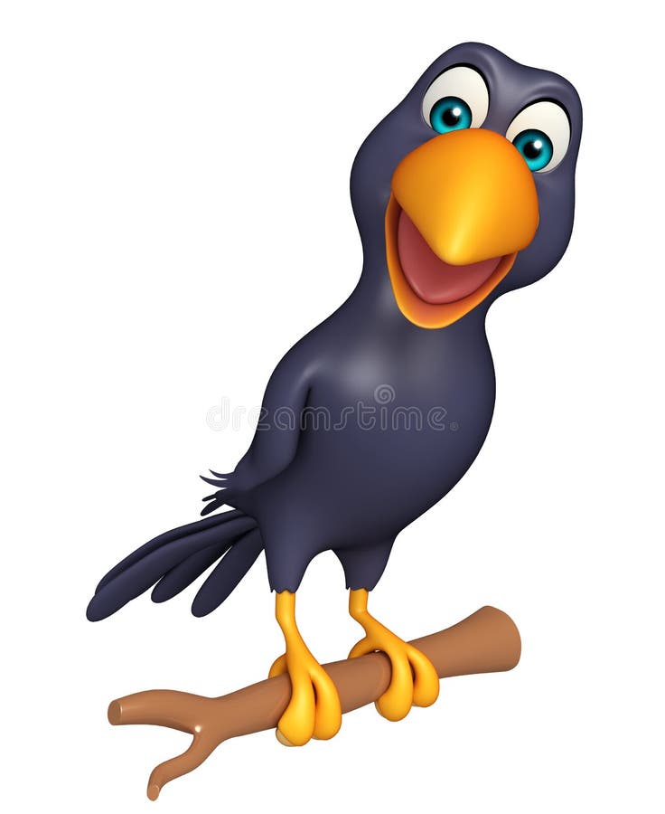 Cartoon Crow Funny