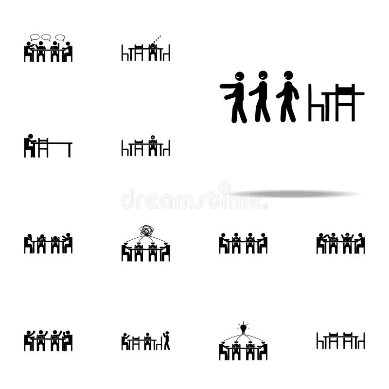 Sitting Done, Finish Icon. People Sitting Icons Universal Set for Web ...