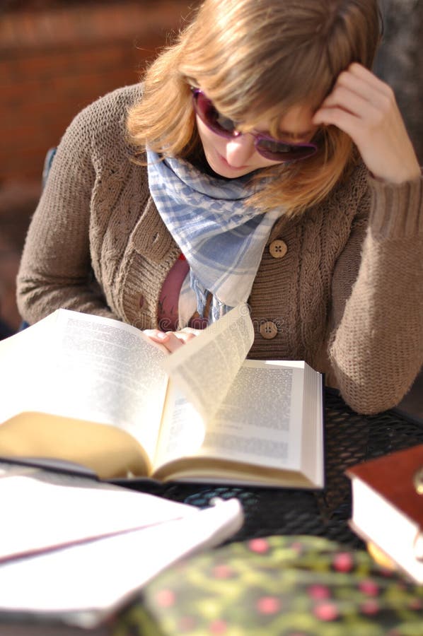 Sitting, Girl, Reading, Human Behavior Stock Photo - Image of sitting ...