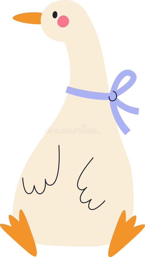 Sitting Goose Bird stock vector. Illustration of farm - 306367253