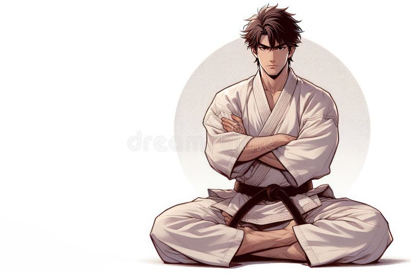 Sitting Karateka Stock Illustrations – 8 Sitting Karateka Stock ...