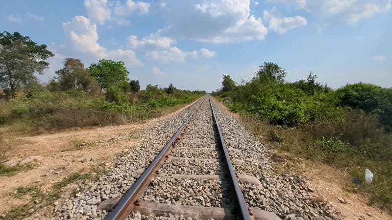 Traveler Riding the Bamboo Railway,a Passenger’s Eye View,through Rural ...